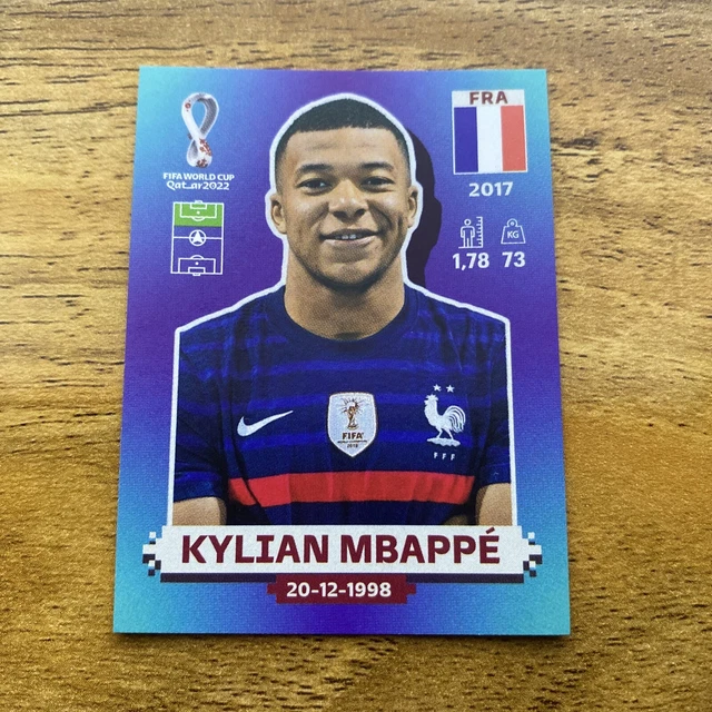 PANINI FIFA WORLD Cup 2022 sticker kylian Mbappe 19 write $12.09 ...