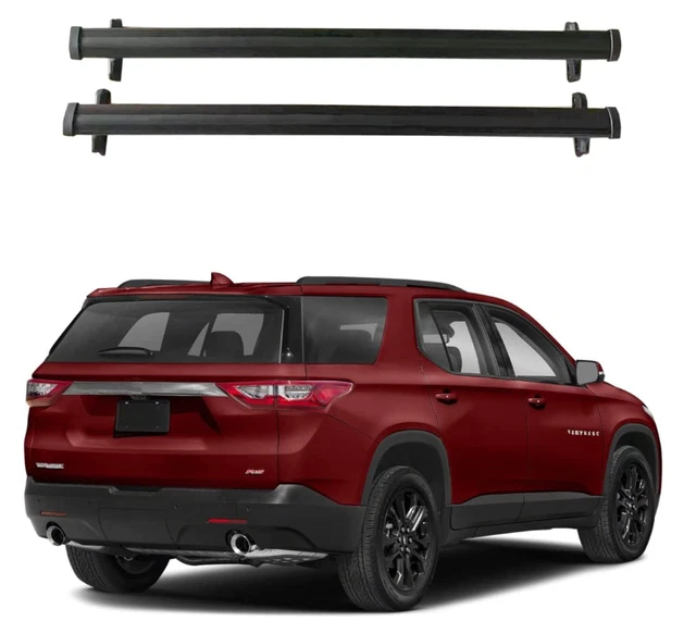 ROOF RACK CROSS Bars Fit 2018-2021 Chevrolet Traverse Flush Side Rails ...