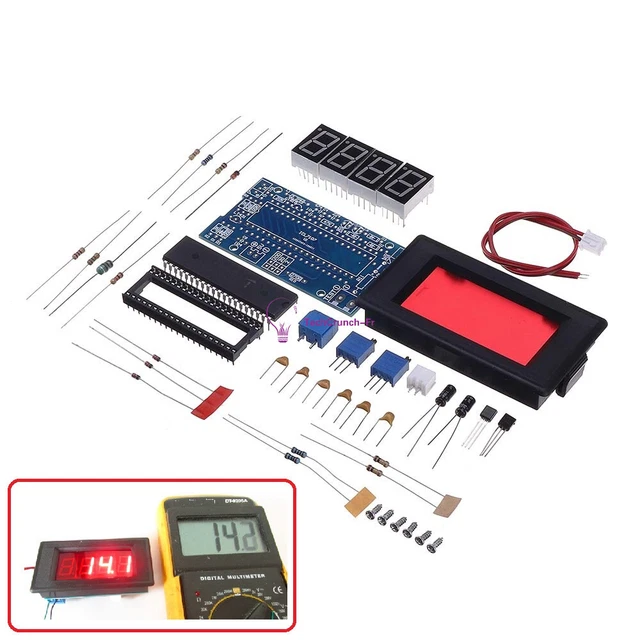 DC 5V 35MA Voltage Meter DIY Kit ICL7107 Voltmeter Digital Led ...