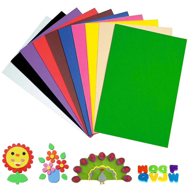5 SHEETS A4 & 2mm Foam Sheets, EVA for Crafts, DIY, Artistry $4.70 ...
