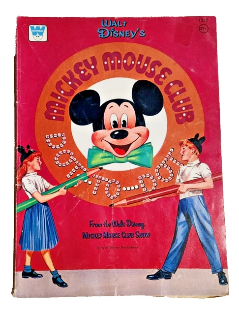MICKEY MOUSE CLUB Show 1957 Walt Disney Dot To Dot Book Pictures By WD ...