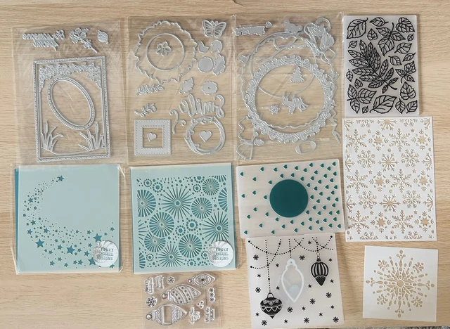 MASKS DIES EMBOSS Folders Bundle Assorted £0.99 - PicClick UK