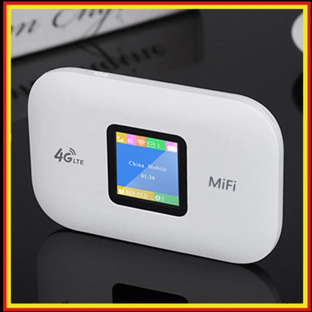 4G MOBILE HOTSPOT 3000mAh 150Mbps Router MiFi Modem Color Screen for ...