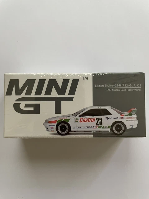 MINI GT NISSAN SKYLINE GT-R (R32) 1990 Macao Guia Race Vincitore 1:64 ...