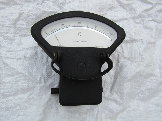 CAMBRIDGE FOSTER INSTRUMENTS, temperature gauge. 0 to 400 degrees C. £ ...