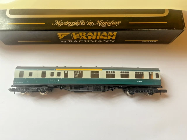 374-080B GRAHAM FARISH N Gauge BR Mk1 Corridor Brake Compsite Blue/Grey ...