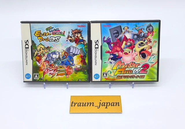 MONSTER FARM DS 1 & 2 master breeder legend set Nintendo DS Japanese ...