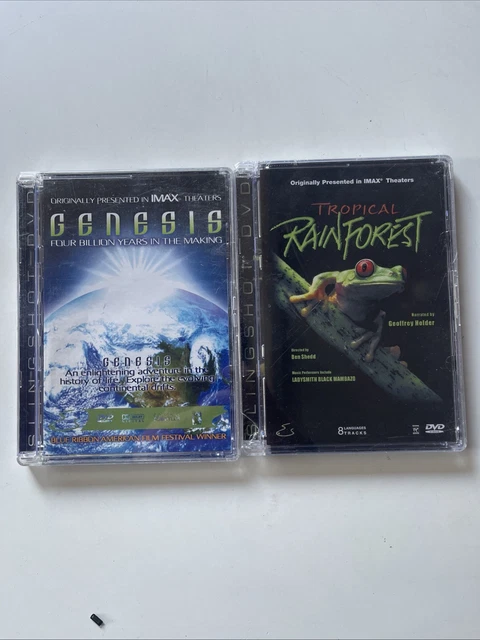2X IMAX DVDS Tropical Rainforest & Genesis DVD VGC & NEW Region All £12 ...
