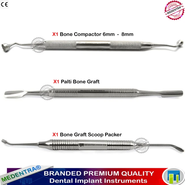 MEDENTRA® DENTAL BONE Spoon Graft Packer+Palti Bone Graft Implant ...