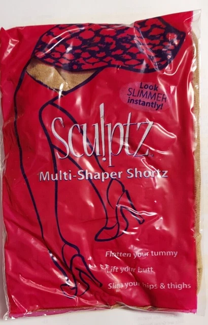 SCULPTZ &MULTI-SHAPER SHORTZ& Size Medium Color NUDE 730201 Slimming ...