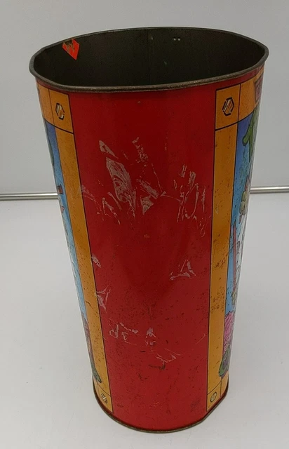 VTG 1989 TMNT Teenage Mutant Ninja Turtles Tin Garbage Can Mirage ...