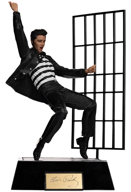 ELVIS PRESLEY DE 1957 JAILHOUSE ROCK Statue Scale 1:10 Iron Studios ...