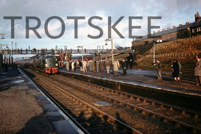35MM SLIDE BR British Railways Diesel Loco Class 40 Tebay Station 1962 ...