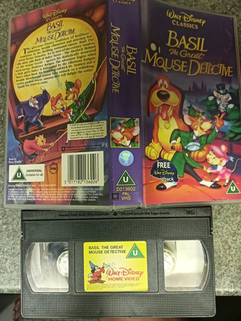 BASIL THE GREAT Mouse Detective VHS Disney £3.31 - PicClick UK