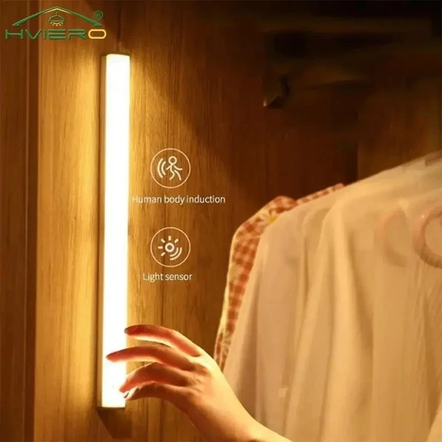 NIGHT LIGHTS WIRELESS LED Motion Sensor Lamp USB Rechargeable Magnetic ...