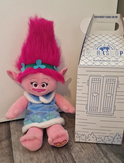 BUILD A BEAR Trolls Poppy Soft Toy Plush DreamWorks With Dress - BABW ...