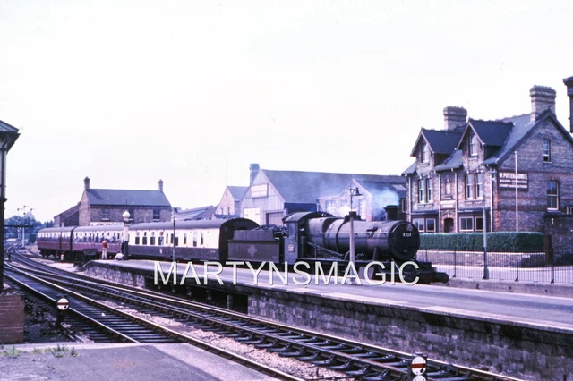 T3-134-ORIGINAL 35MM STEAM Railway Slide 7337 @ Taunton ex Barnstable ...