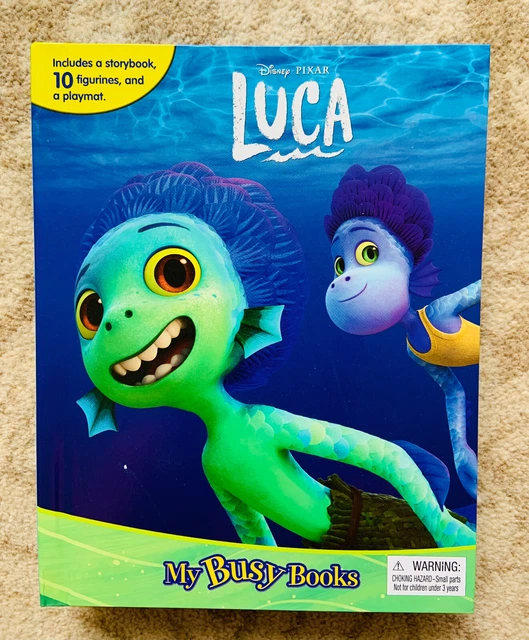 DISNEY LUCA BUSY Book Set Story 10 Figurines, A Storybook & PlayMat ...
