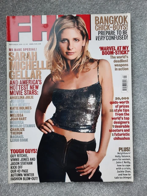 FHM MAGAZINE FEATURING Sarah michelle gellar Buffy Issue 128 £1.00 ...