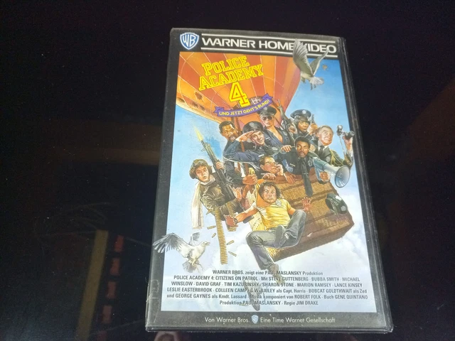 POLICE ACADEMY 4 (Und jetzt gehts rund) VHS-Video mit Sharon Stone ...