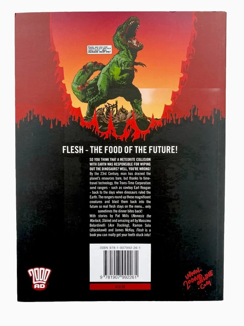 2000AD FLESH THE Dino Files 2nd Edition 2016 P/B By Pat Mills EUR 35,98 ...