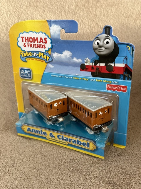 THOMAS THE TANK Engine & Friends TAKE ALONG N PLAY ANNIE & CLARABEL ...