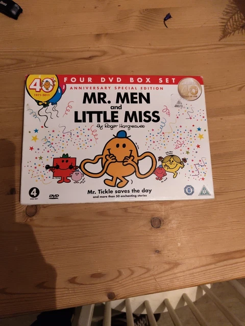 MR MEN & Little Miss 40th Anniversary 4 Disc DVD Box Set NEW Mr Tickle ...