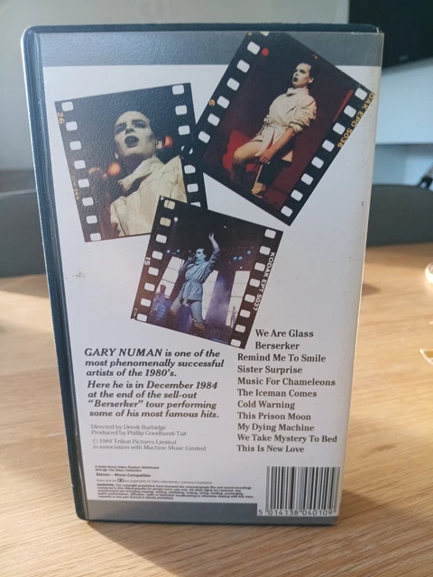 GARY NUMAN THE Berserker Tour UK PAL Retail VHS Video £11.86 - PicClick UK