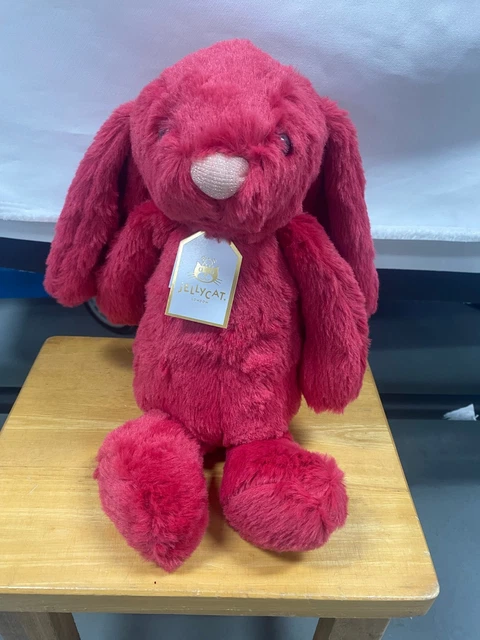 JELLYCAT GOLD LABEL Red Rabbit with Dust Bag Height 31cm £16.57 ...