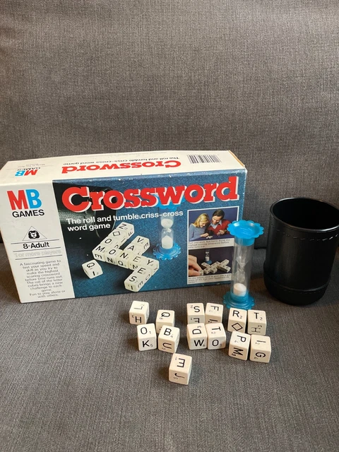 ORIGINAL CROSSWORD BOARD Game MB GAMES Vintage 1978 Family Word Fun ...