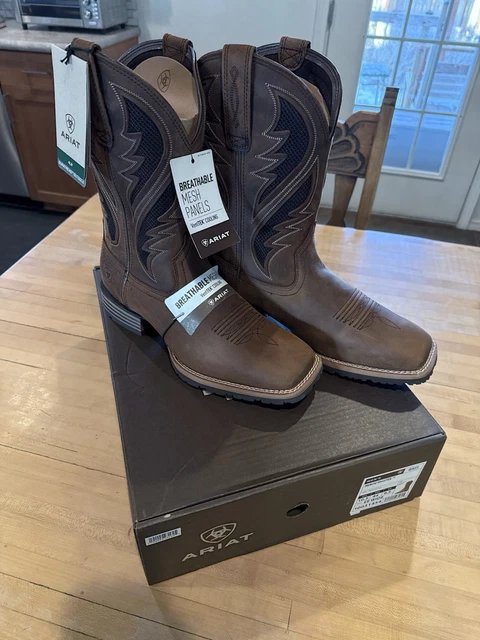 ARIAT 10031454 HYBRID VentTEK Men’s Western Boot 10.5 EE New w/Box £134 ...