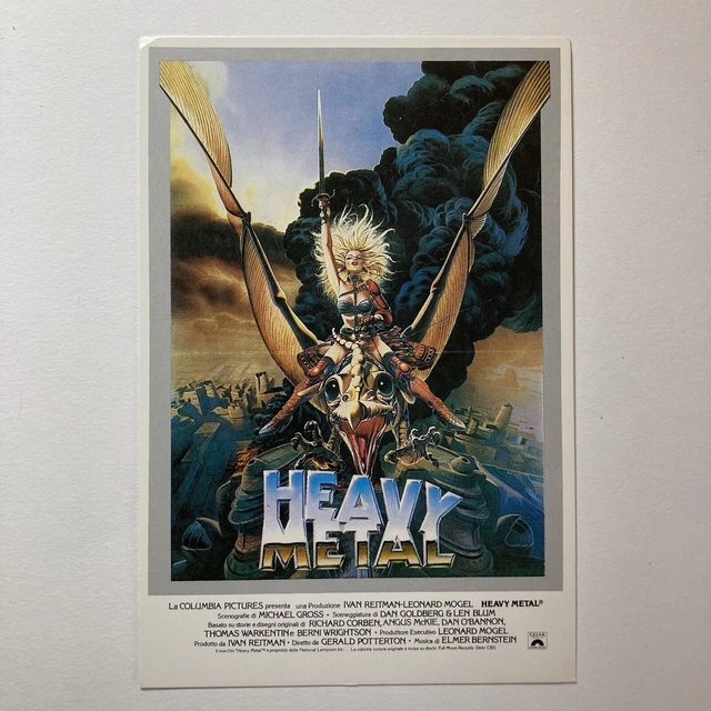 HEAVY METAL 1981 Rare Italian 1980s Movie Film Poster Postcard John ...