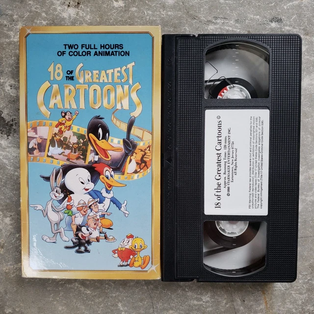 18 OF THE Greatest Cartoons Two Full Hours Color Animation $30.00 ...