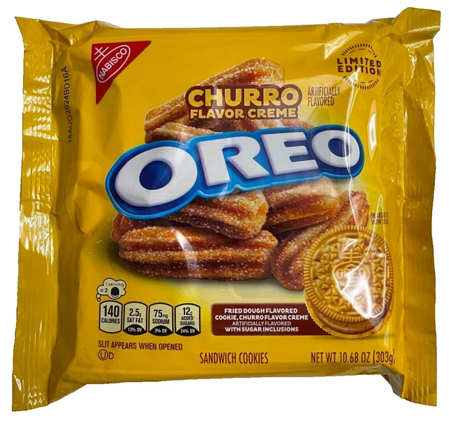 NEW LIMITED EDITION Oreo Churro Flavor Creme Sandwich Cookies 10.68 Oz ...