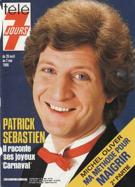 TÉLÉ 7 JOURS N°1352 du 26 Avril au 2 Mai 1986 Patrick Sébastien en ...