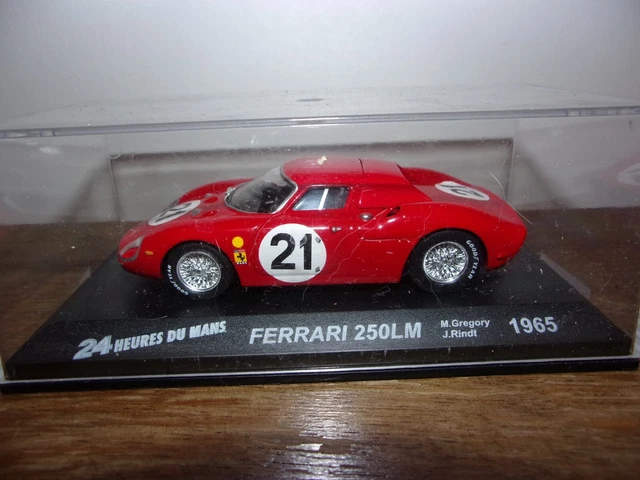 FERRARI 250 LM 24 heures du Mans Le Mans Car Gregory Rindt 1:43 Ixo ...