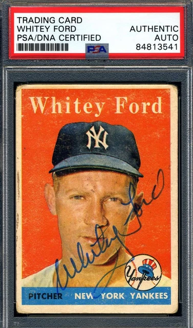 AUTOGRAPHE WHITEY FORD PSA ADN signé 1958 Topps EUR 294,86 - PicClick FR