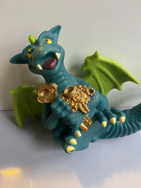 VTECH KNIGHTS OF Knowledge Dragon Figure Green Wings Key Long Tail ...