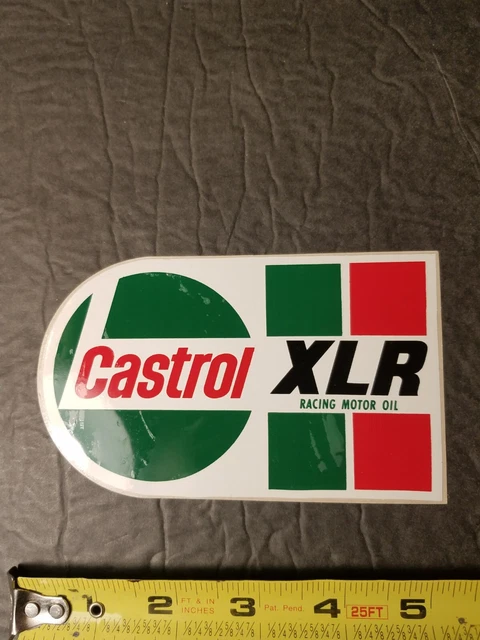CASTROL XLR RACING Oil Vintage Automotive Drag Racing Decal / Sticker £ ...