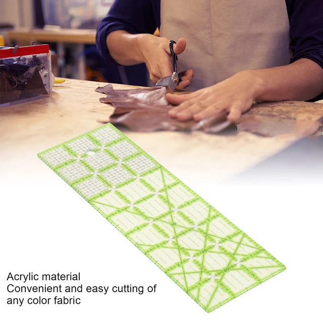 SEWING RULERS QUILTING Ruler Green Guide Lines For Embroidery £13.36 ...