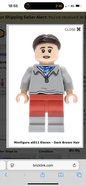 LEGO STRANGER THINGS Eleven Minifigure From Creel House 11370 In Hand ...