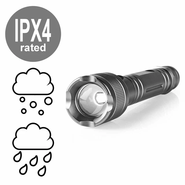 IPX4 10W 500 lumen Super Bright LED Torch Flashlight Camp Light Lamp ...