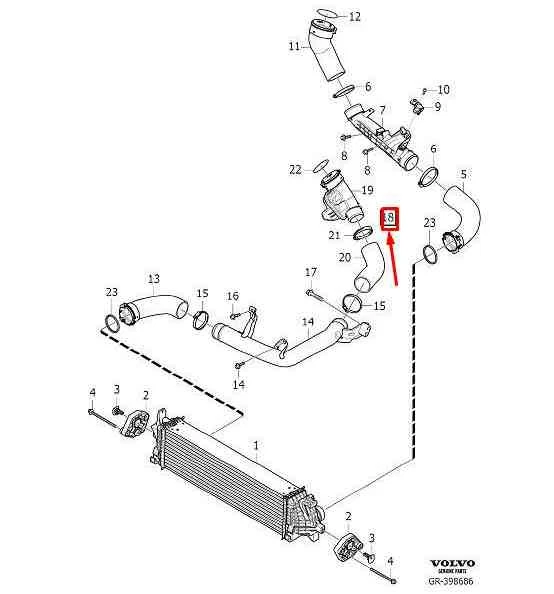 VOLVO XC90 II MK2 Turbocharger Intercooler Pressure Pipe 32325480 NEW £ ...