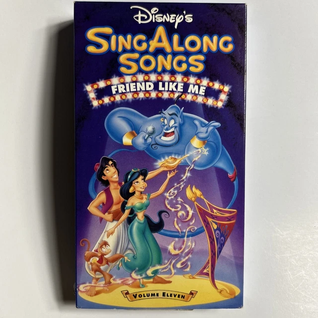 DISNEY SING ALONG Songs - Aladdin: Friends Like Me (VHS, 1993) Vol 11 ...