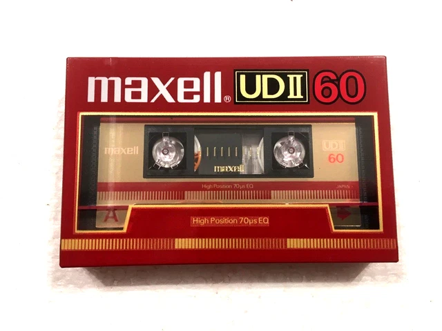 MAXELL UD II 60 vintage audio cassette blank tape sealed Made in Japan Type II EUR 19,88 ...