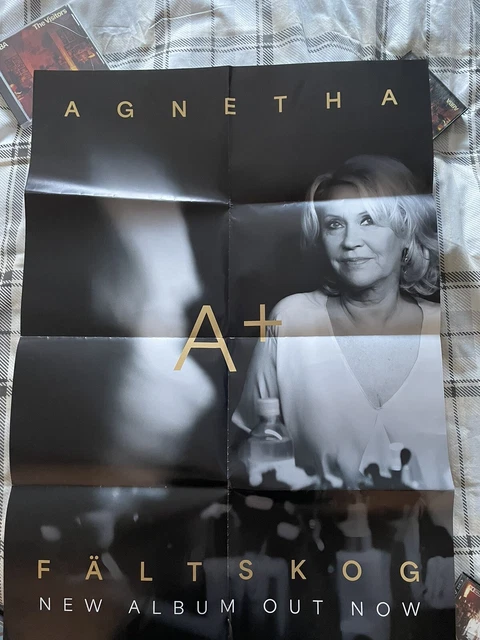 AGNETHA FÄLTSKOG A+ Rare Promo Poster (folded) ABBA Faltskog A £9.99 ...