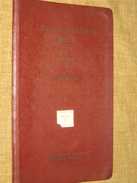 RARE ORIGINAL WWII Manual WEEMS LINE OF POSITION BOOK Artillery Guns ...