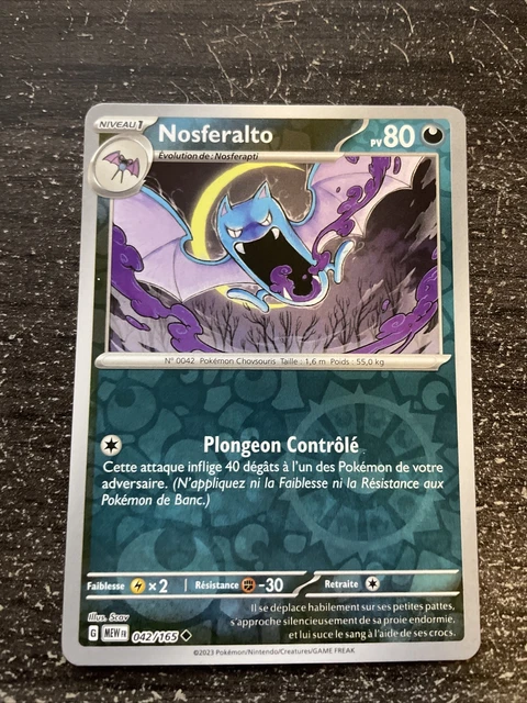 NOSFERALTO REVERSE - Pokémon 042/165 Ev3.5 Ecarlate Et Violet Mew 151 Neuf Fr EUR 1,00 - PicClick FR