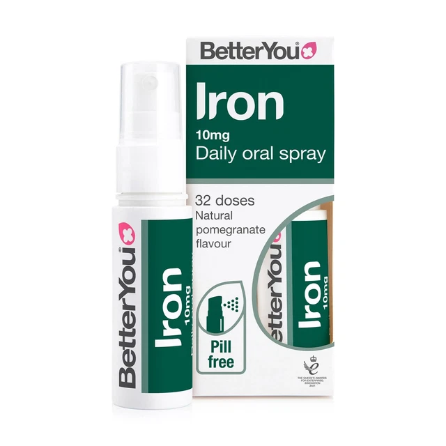 IRON ORAL SPRAY 10mg Pomegranate Fast Absorption Energy Immune Support ...