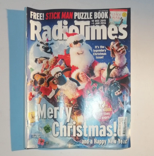 RADIO TIMES CHRISTMAS 2015 Bumper Double Issue Beckham Doctor Who ...